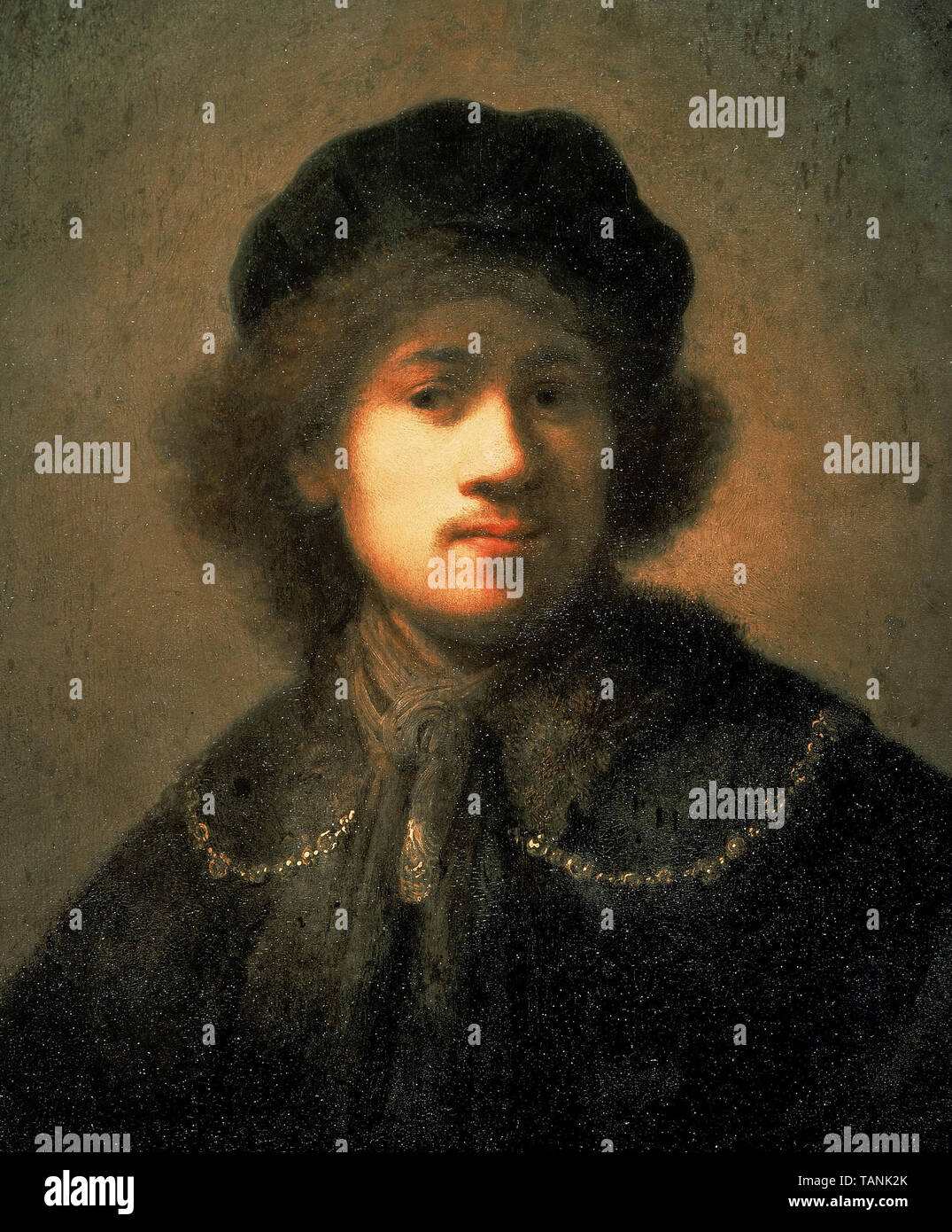 Rembrandt van Rijn, Portrait of the Artist as a Young Man, self ... Rembrandt van Rijn, Portrait of the Artist as a Young Man, self ...