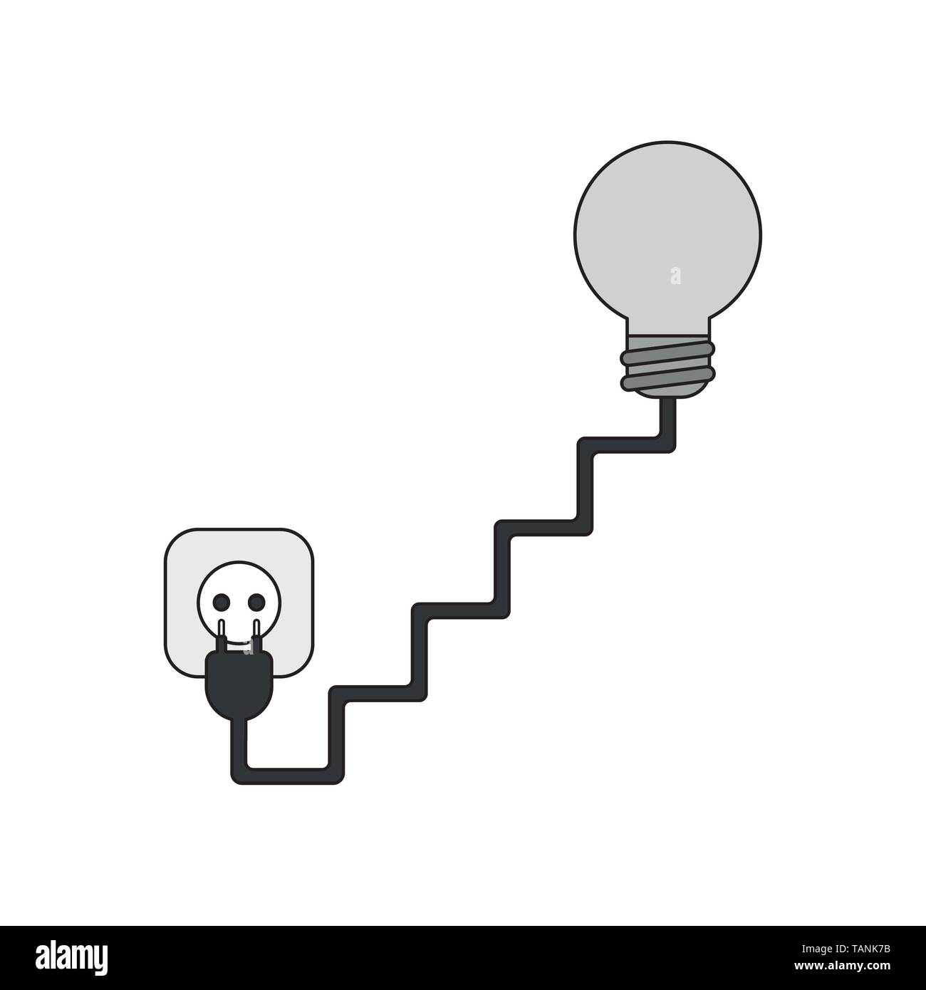 Lightbulb socket plug Stock Vector Images - Alamy