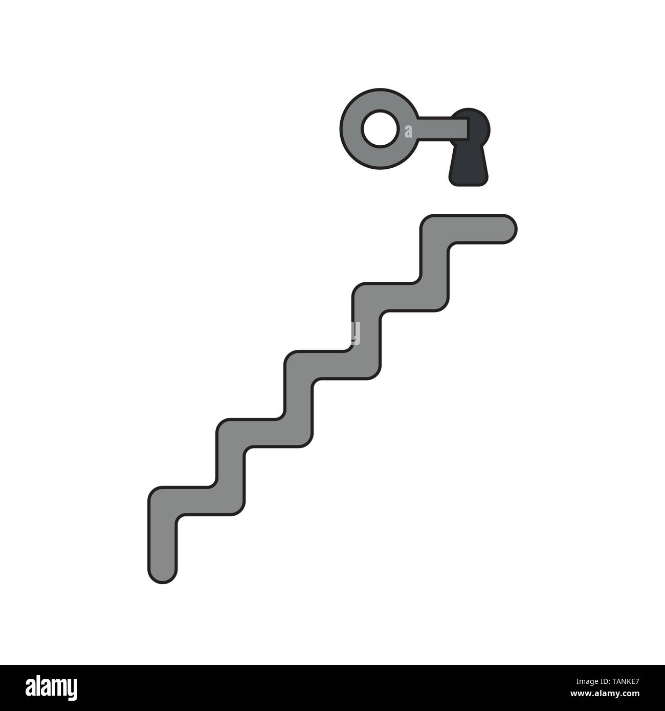 Top lock staircase Stock Vector Images - Alamy