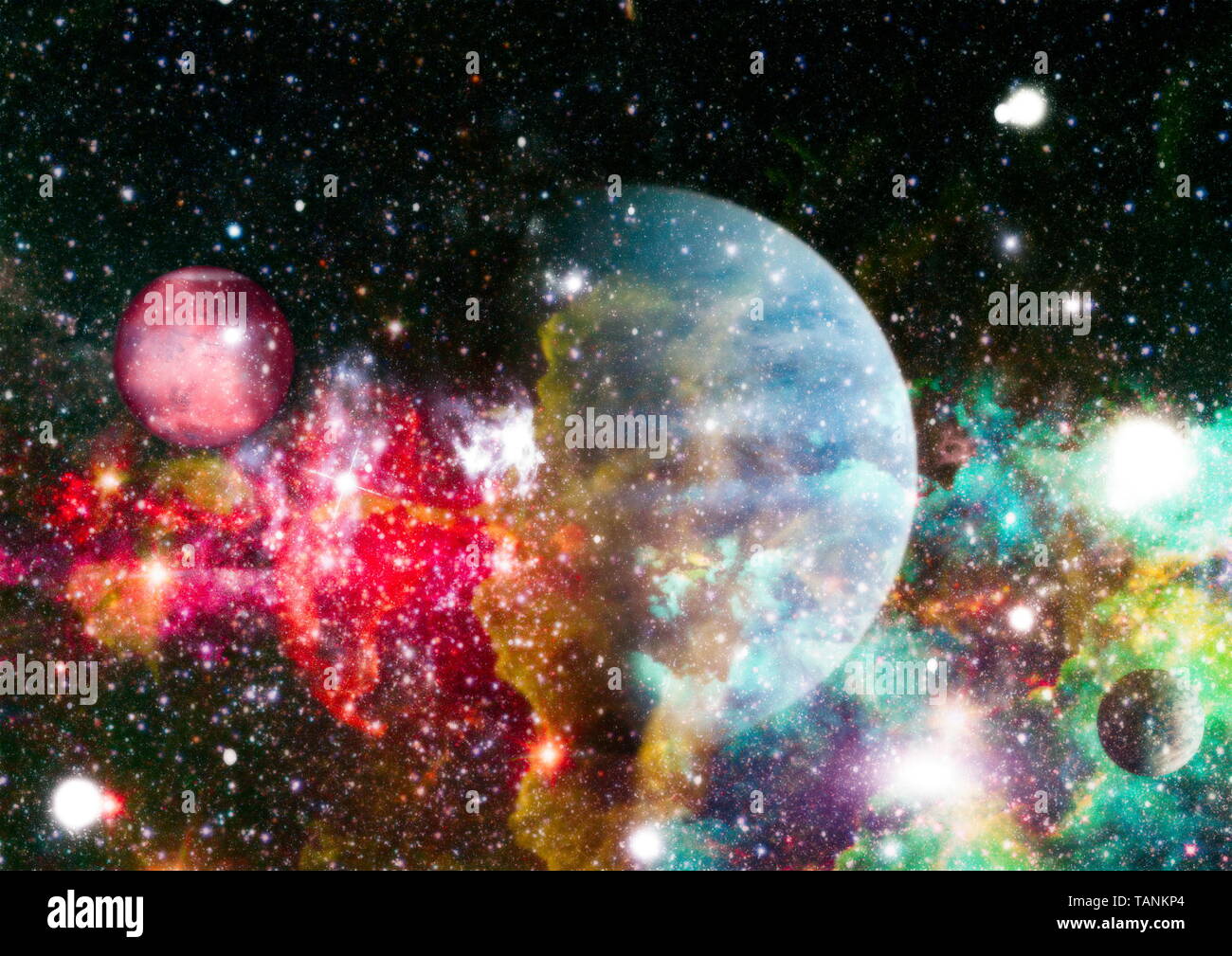 Colorful deep space. Universe concept background. Elements of this ...