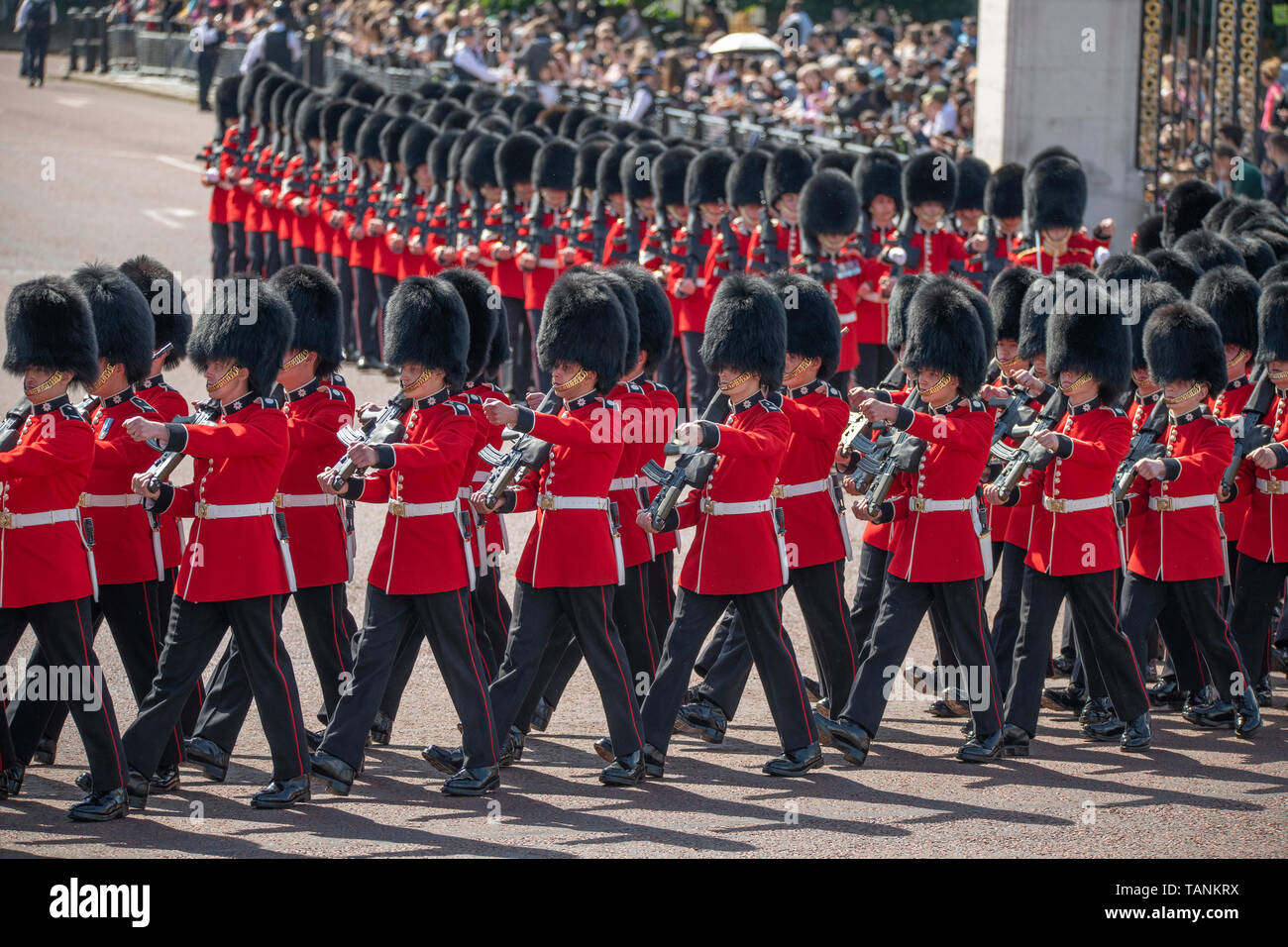 London, UK, Coldstream Guards march to The Major Generals Review ...