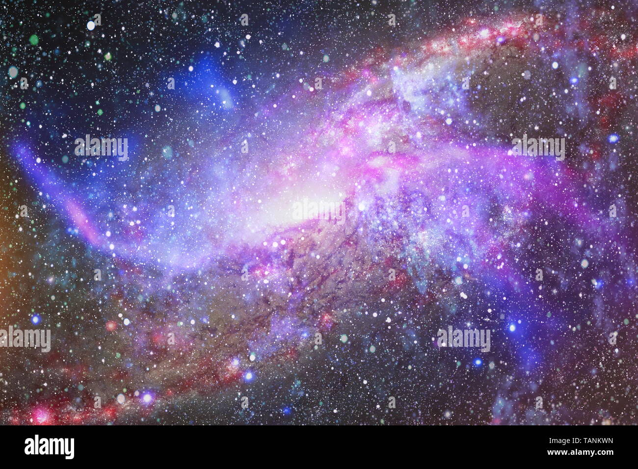 Sparkle shinny blue star particle motion on black background, starlight ...