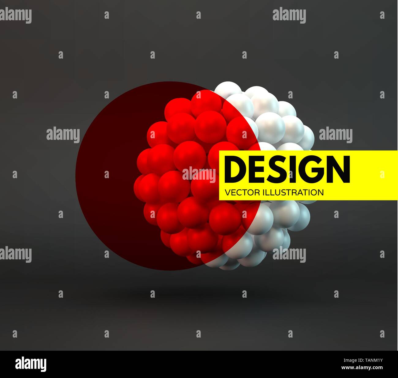 Sphere. 3d vector template. Abstract illustration. Idea concept for ...