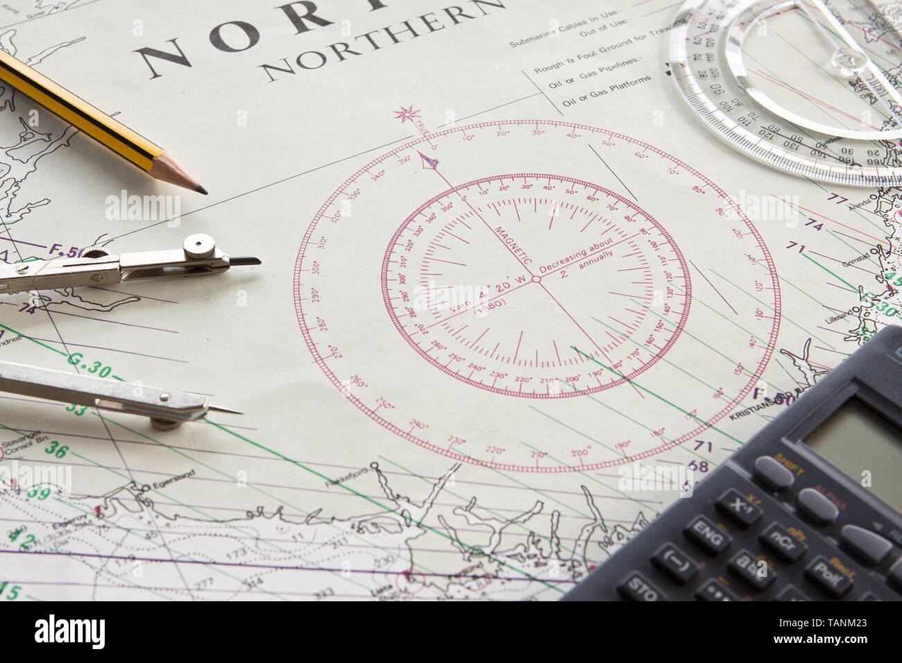 Nautical chart hi-res stock photography and images - Alamy