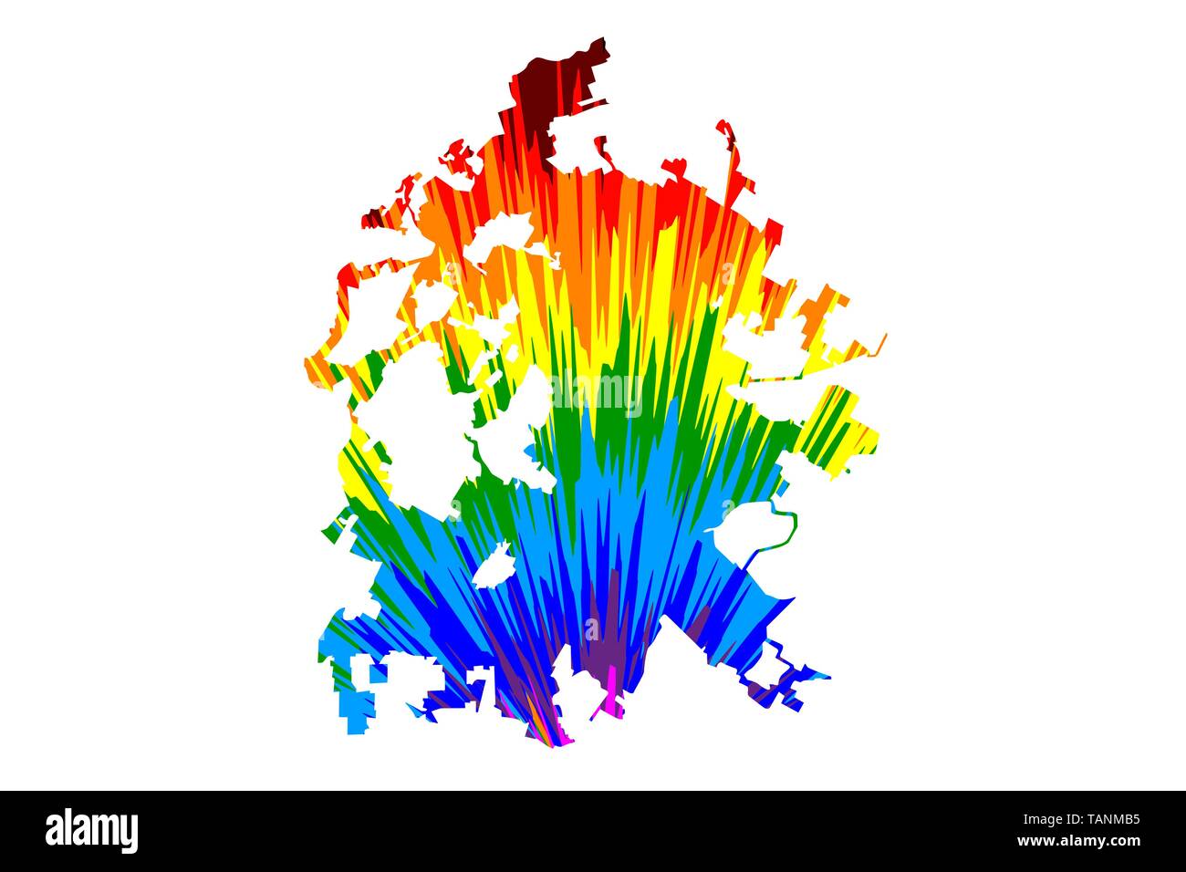 Purple u s map hi-res stock photography and images - Alamy