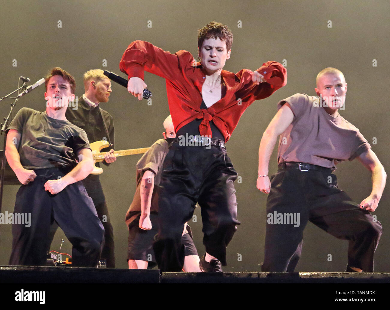 Christine and The Queens seen performing live on stage during the ...