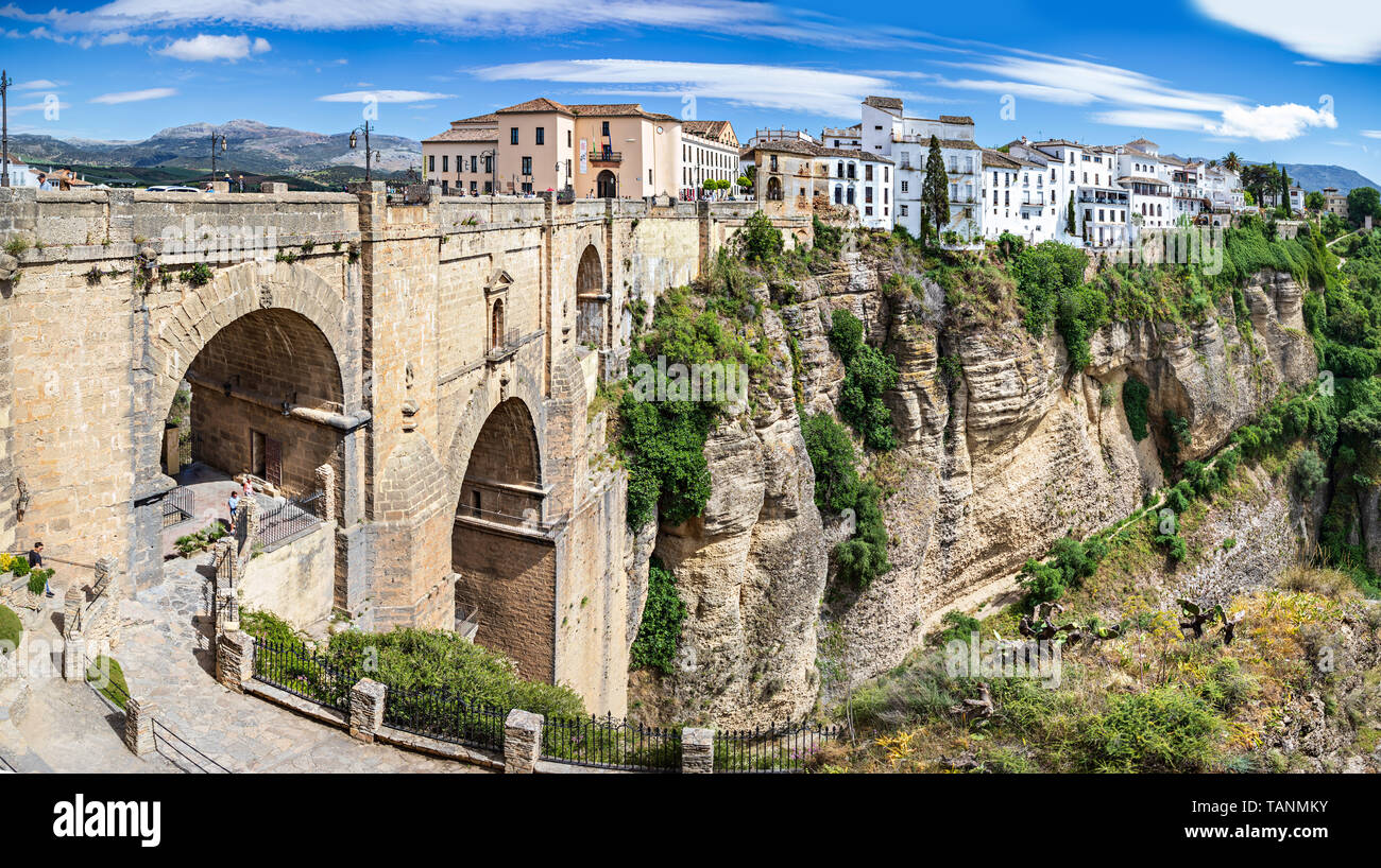 RONDA, SPAIN - CIRCA MAI, 2019: The Puente Nuevo bridge of Ronda in ...