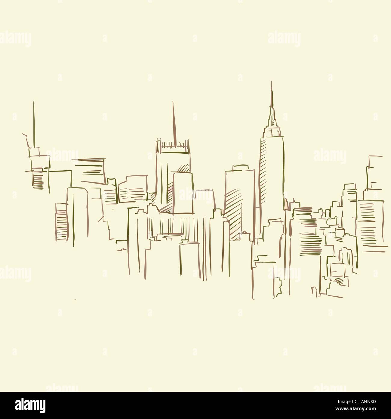 Downtown building concept drawing hi-res stock photography and images ...