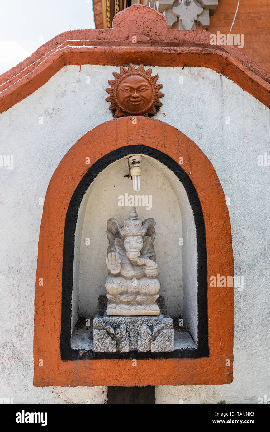 Dusun Ambengan, Bali, Indonesia - February 25, 2019: small gray stone ...