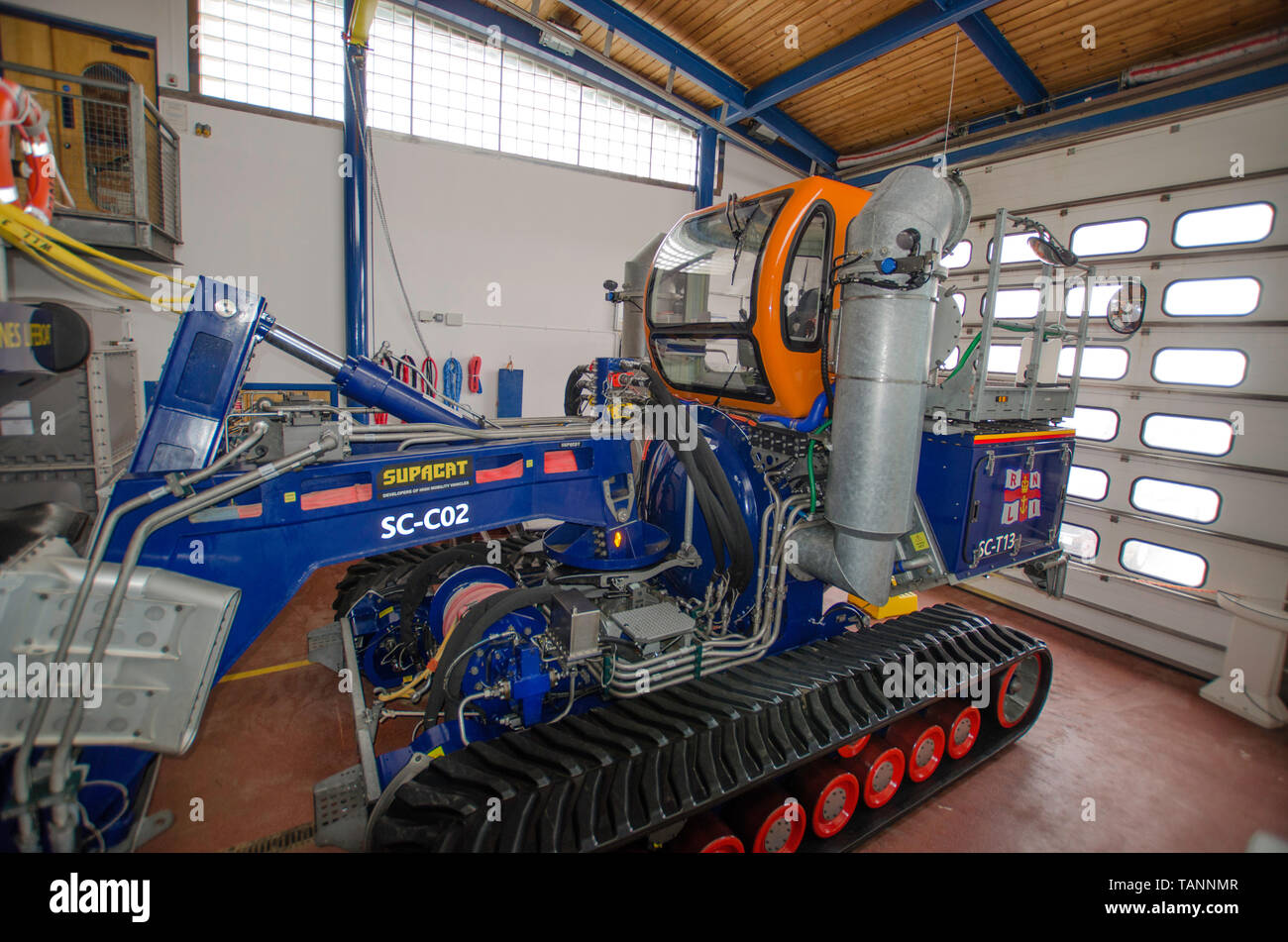 RNLI Lifeboat Station in Lytham St Annes, near Blackpool Stock Photo ...
