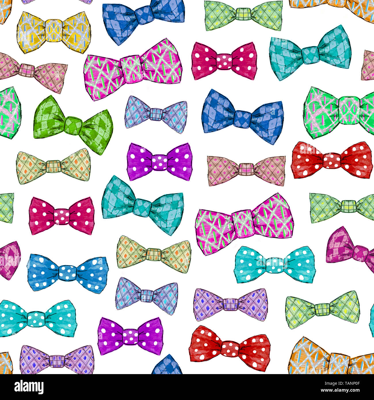 Bow Tie Pattern Background