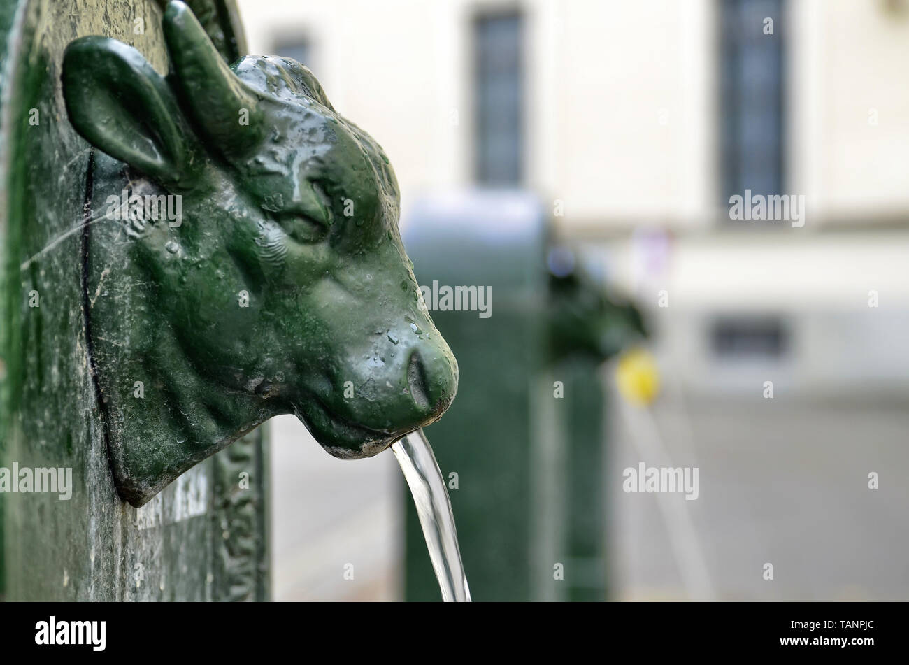 Turin, Piedmont, Italy. May 2019. A look at Piazza Gian Lorenzo Bernini ...
