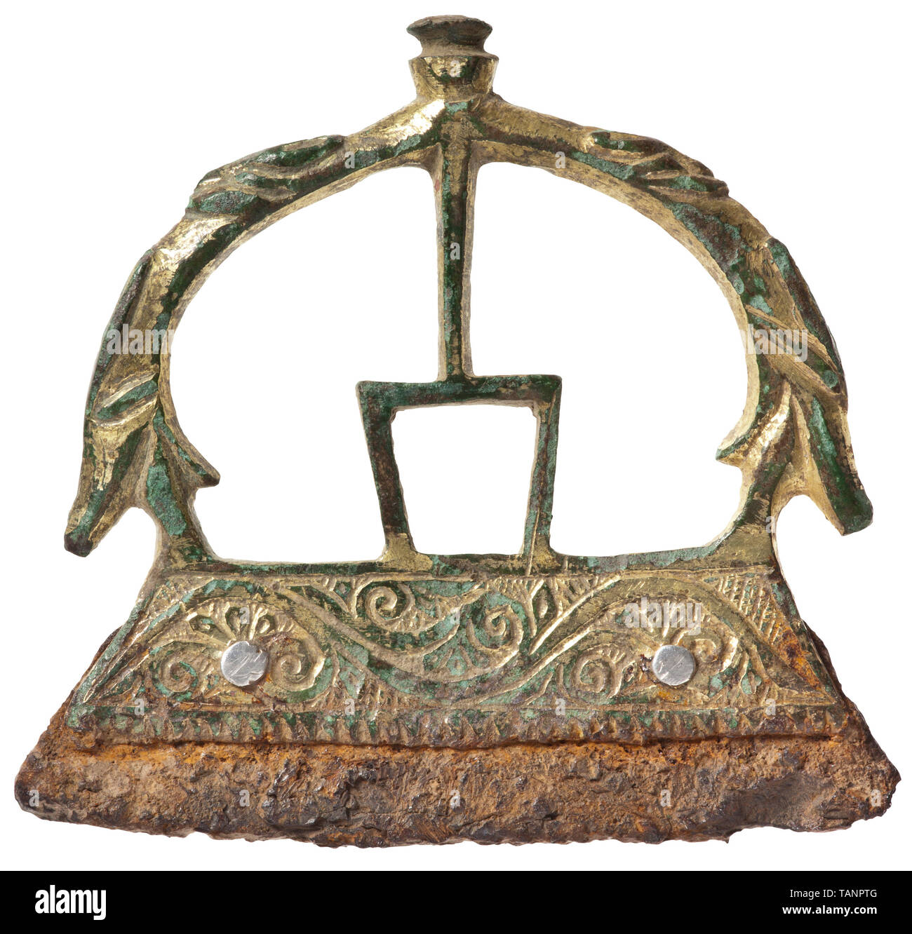A richly decorated, Slavic-Byzantine fire striker, 9th - 10th century ...