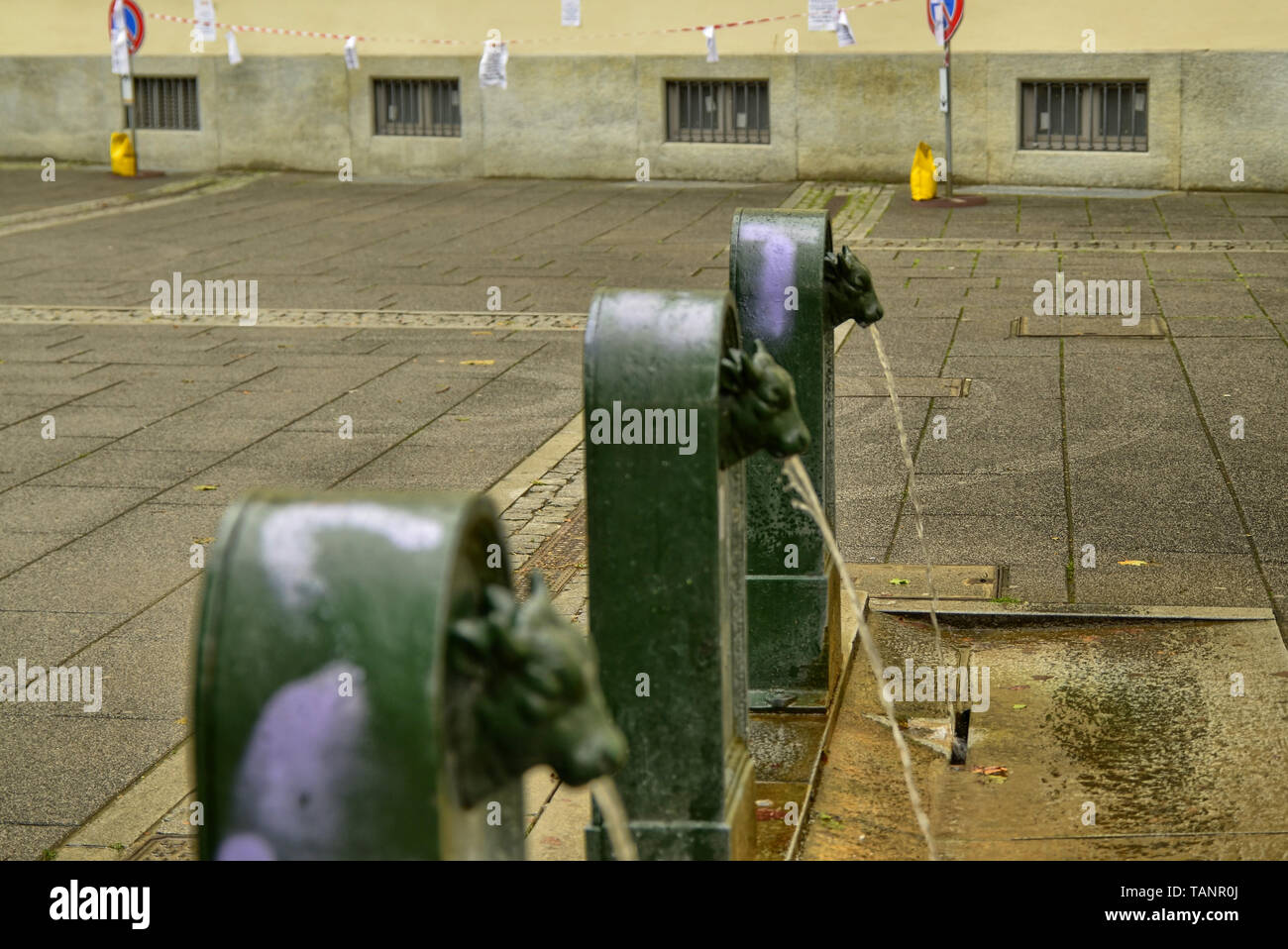 Turin, Piedmont, Italy. May 2019. A look at Piazza Gian Lorenzo Bernini ...