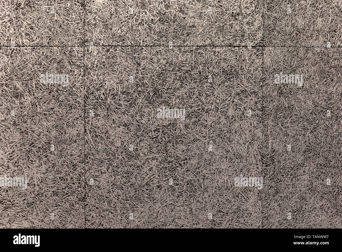 Soundproofing decorative grey panel made of pressed tree fibers Stock ...