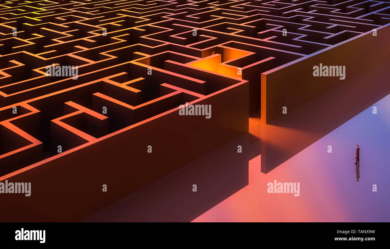 Rectangular maze hi-res stock photography and images - Alamy