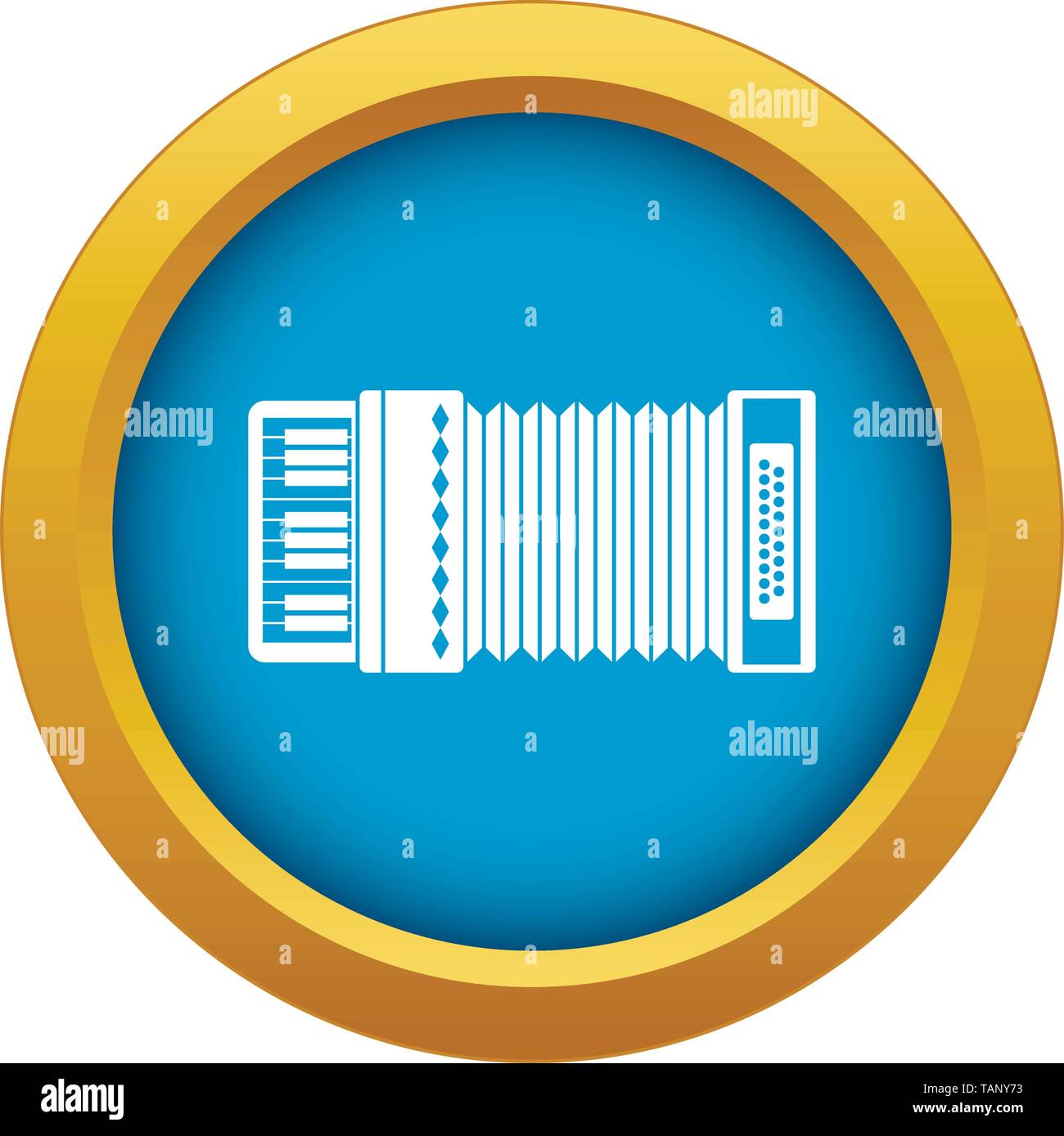 Accordion icon blue vector isolated Stock Vector Image & Art - Alamy