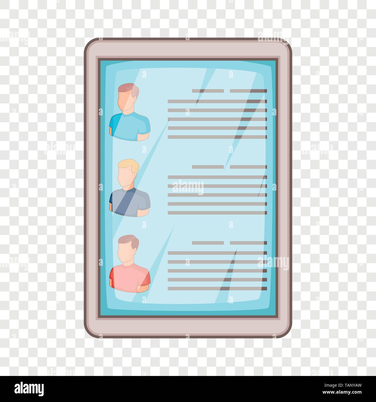 Searching resume icon, cartoon style Stock Vector Image & Art - Alamy