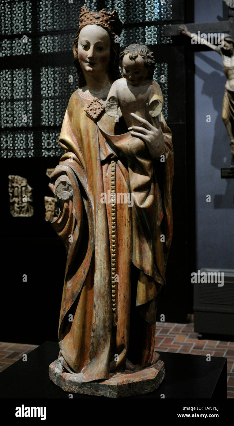 Workshop of Peter Parler at the Prague Cathedral (16th century). Virgin ...