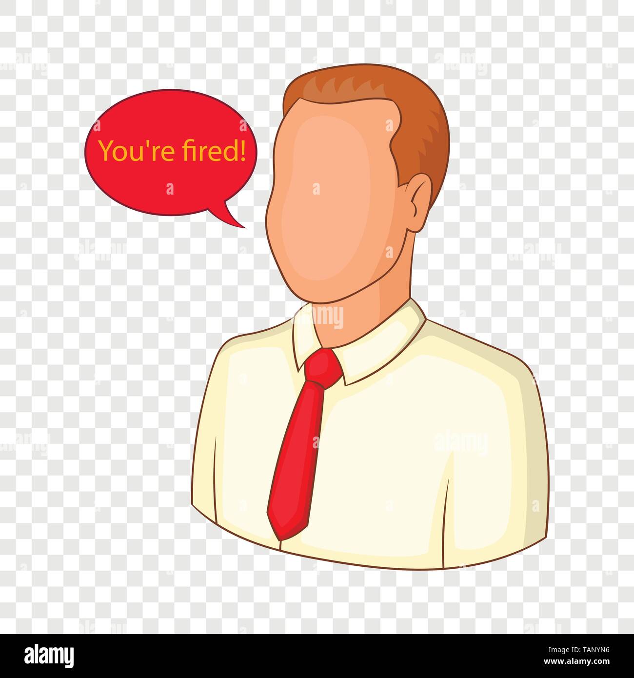 You are fired icon, cartoon style Stock Vector Image & Art - Alamy