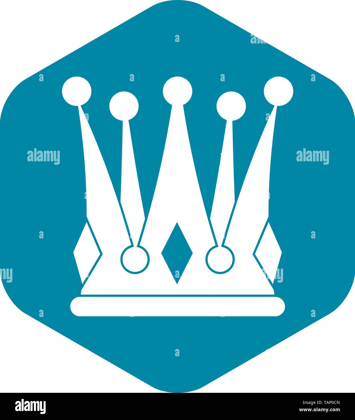 Kingly crown icon, simple style Stock Vector Image & Art - Alamy