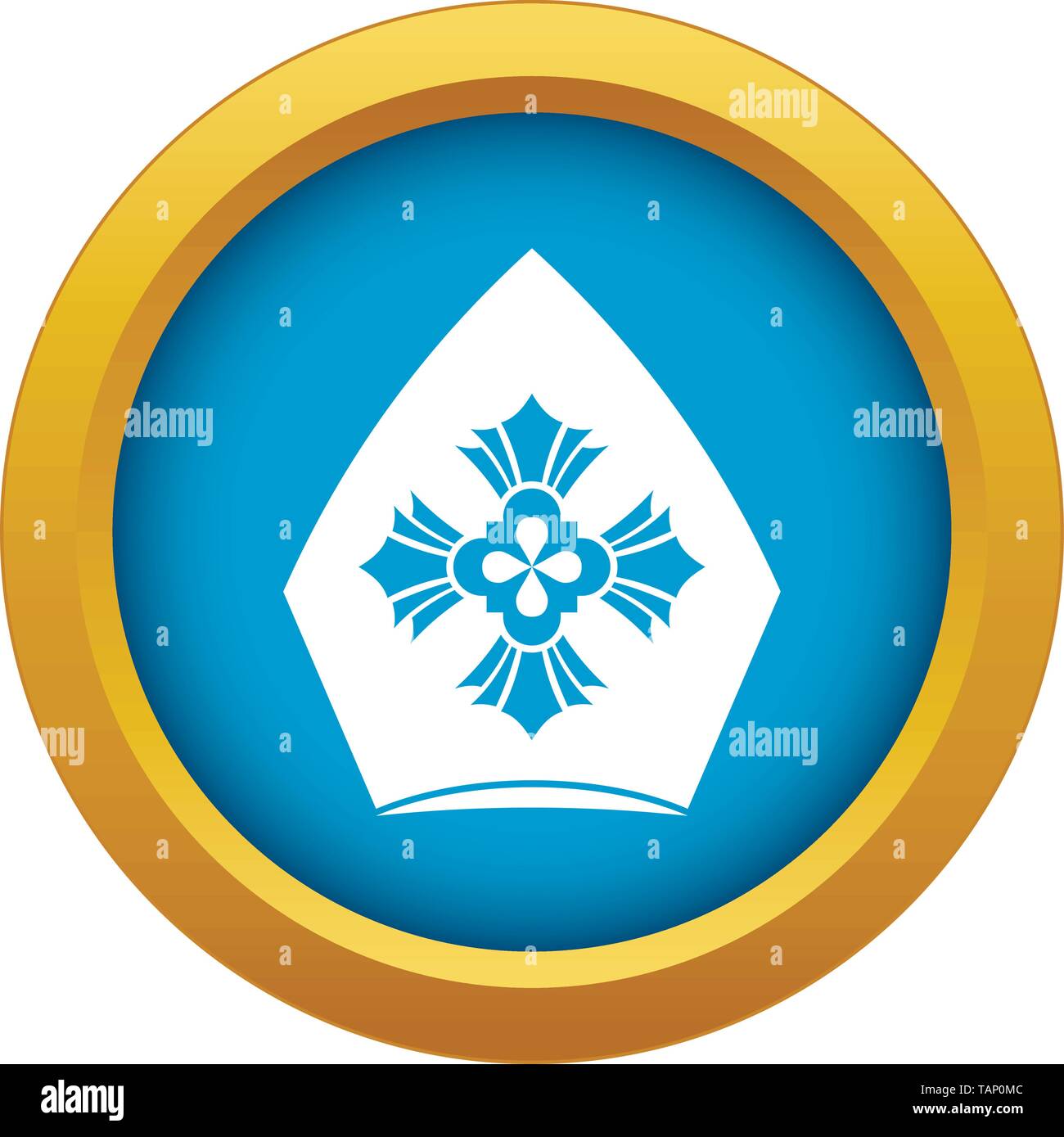 Christian hat icon blue vector isolated Stock Vector Image & Art - Alamy