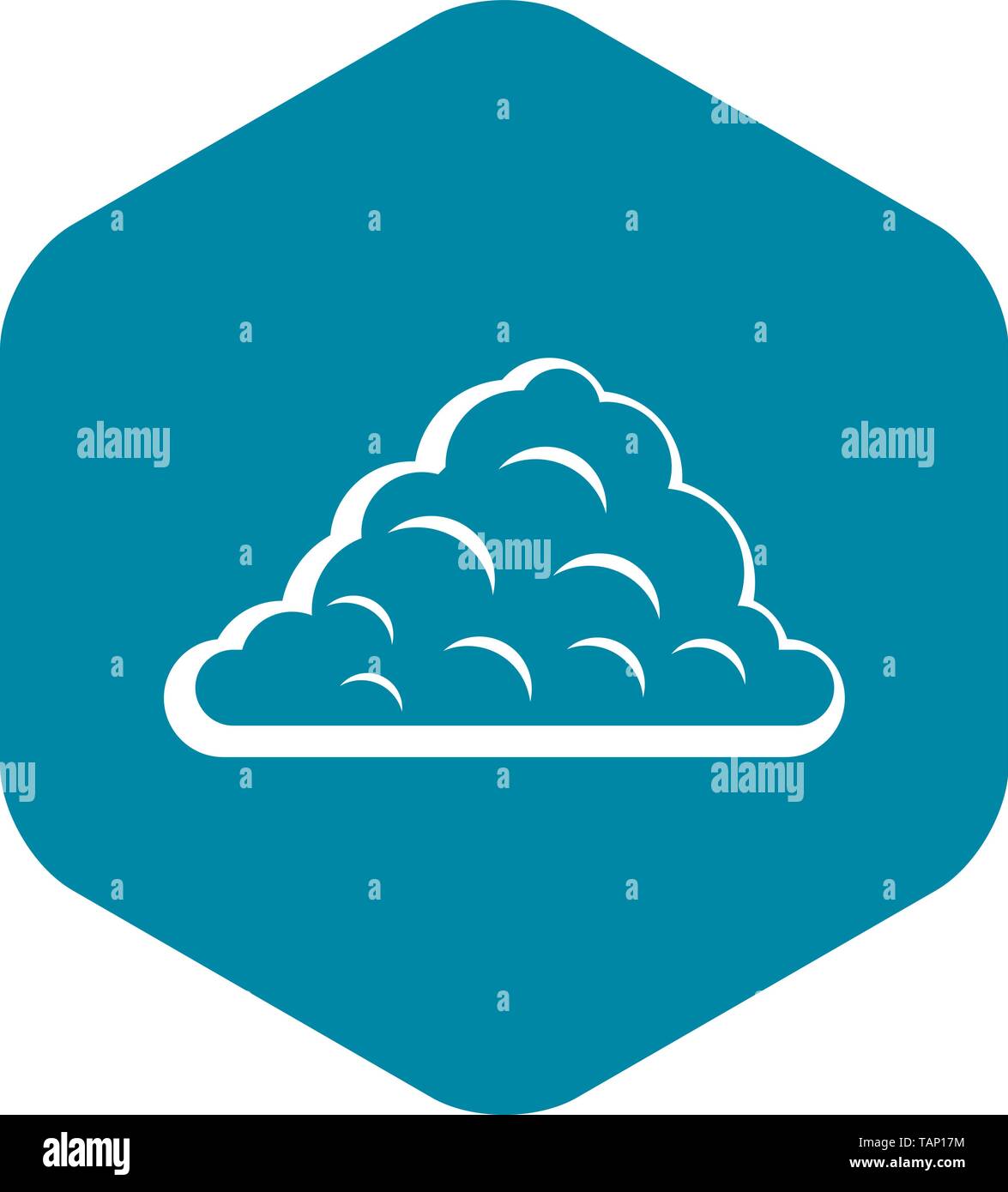 One cloud icon, simple style Stock Vector Image & Art - Alamy