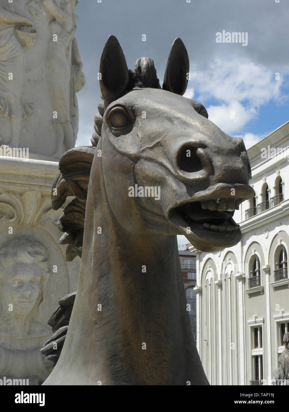 Sculptures of horses in Skopje,N Macedonia Stock Photo - Alamy