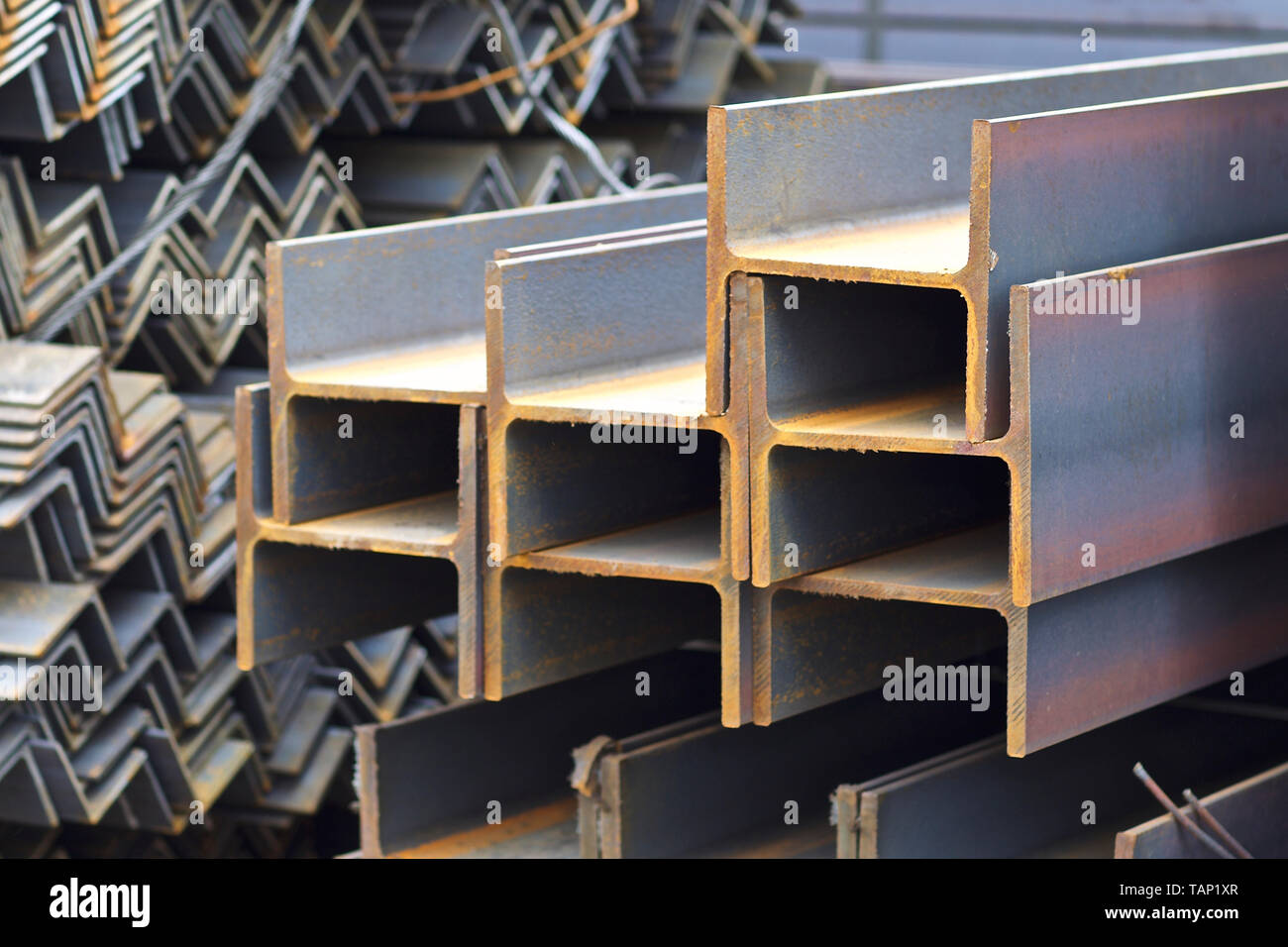 Metal profiles of different kinds are located in the metal products ...