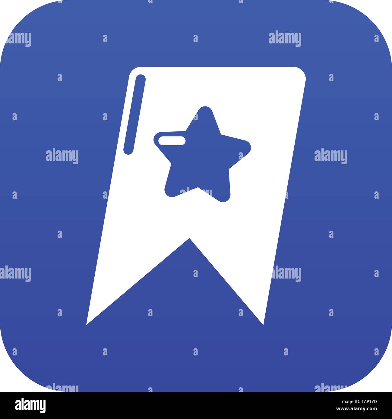 Bookmark browser icon blue vector Stock Vector Image & Art - Alamy