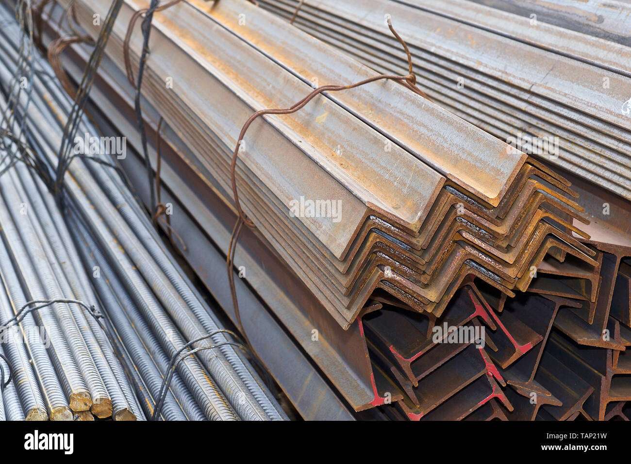 Metal profiles of different kinds are located in the metal products ...