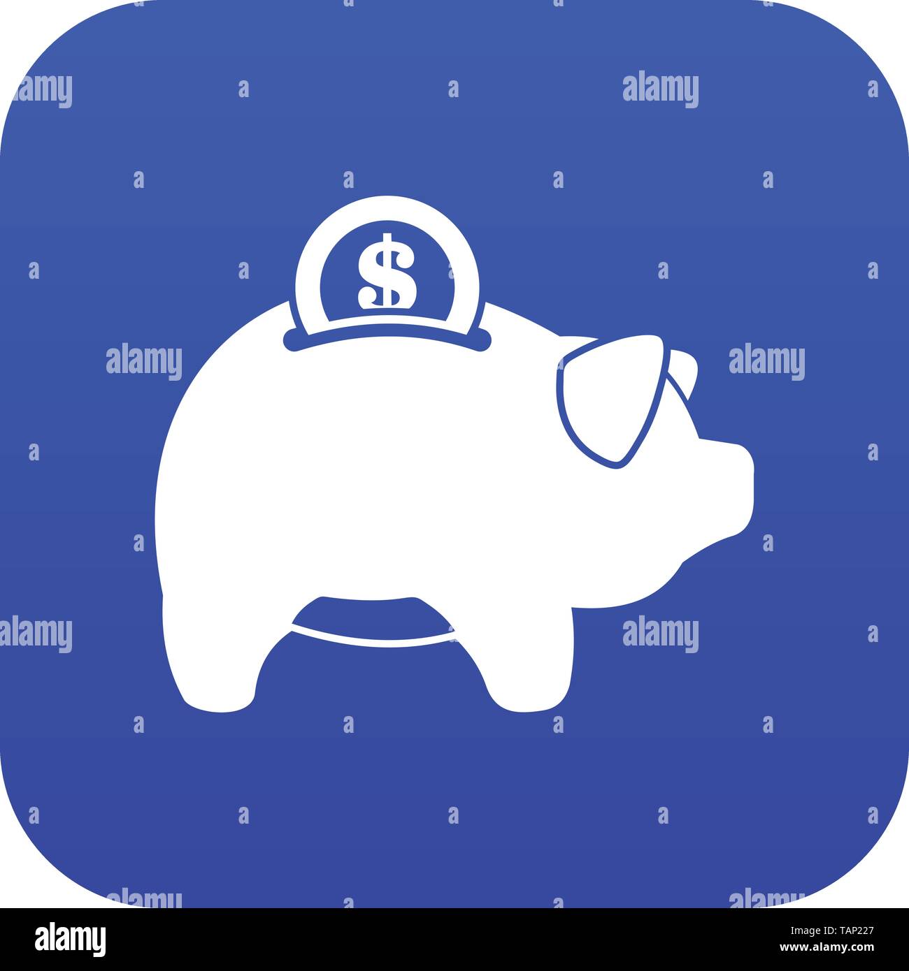 Pig money box icon digital blue Stock Vector Image & Art - Alamy