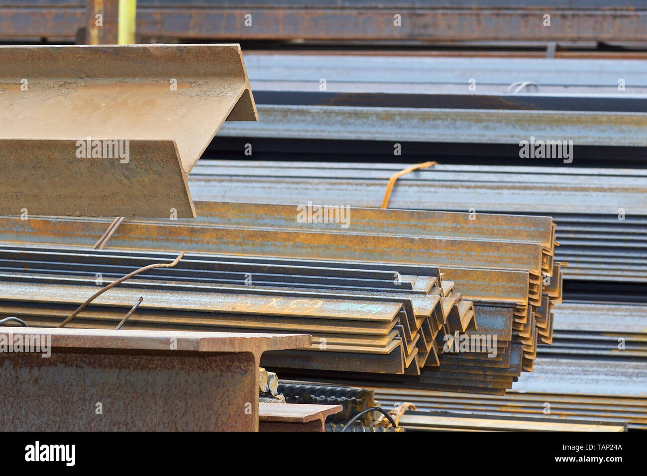 Metal profiles of different kinds are located in the metal products ...