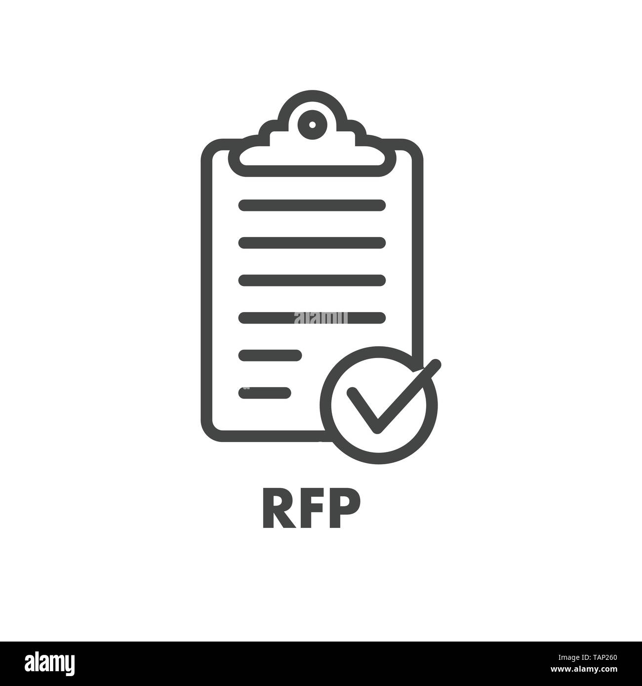 RFP Icon - request for proposal concept - idea Stock Vector Image & Art ...