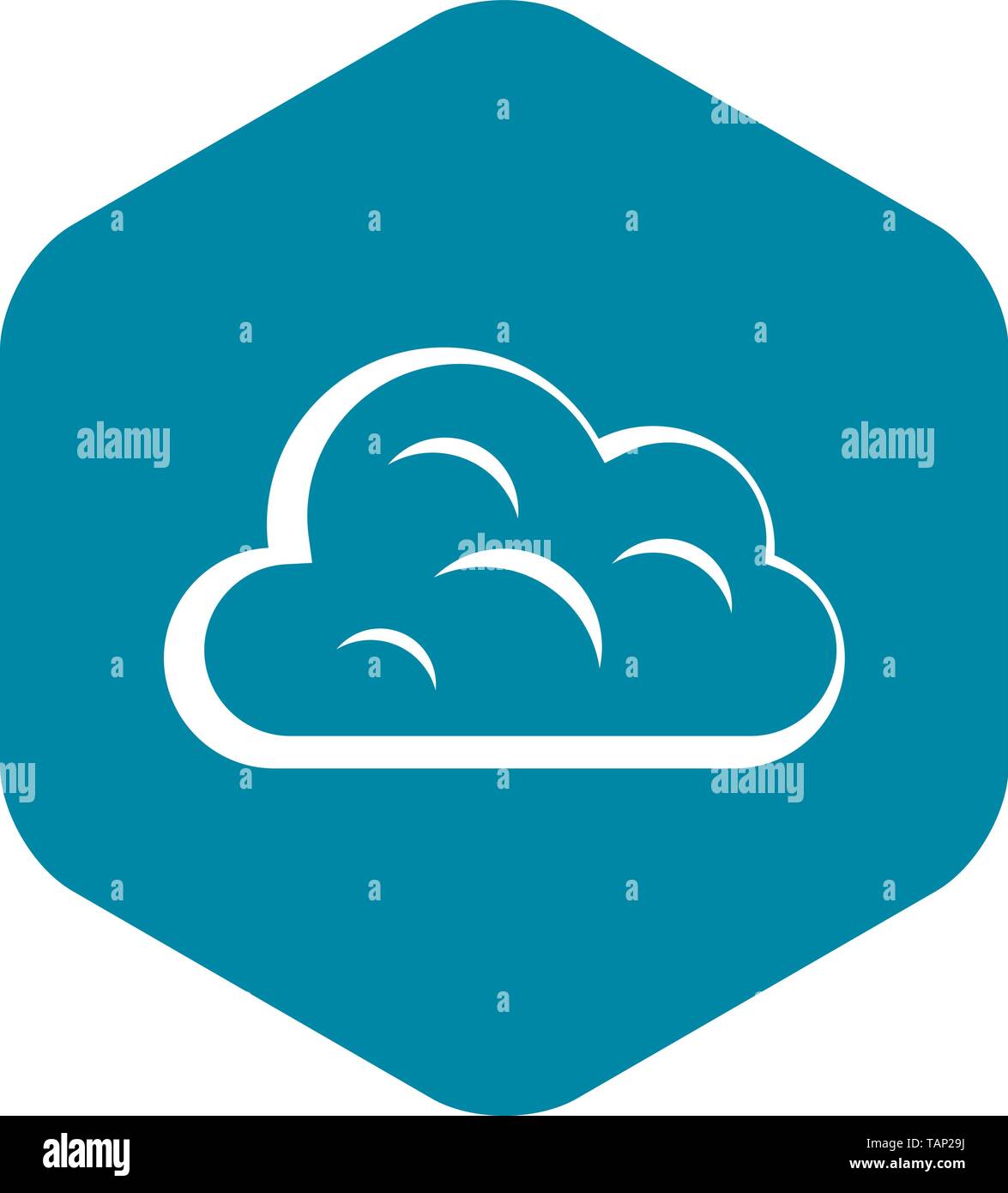 Big cloud icon, simple style Stock Vector Image & Art - Alamy