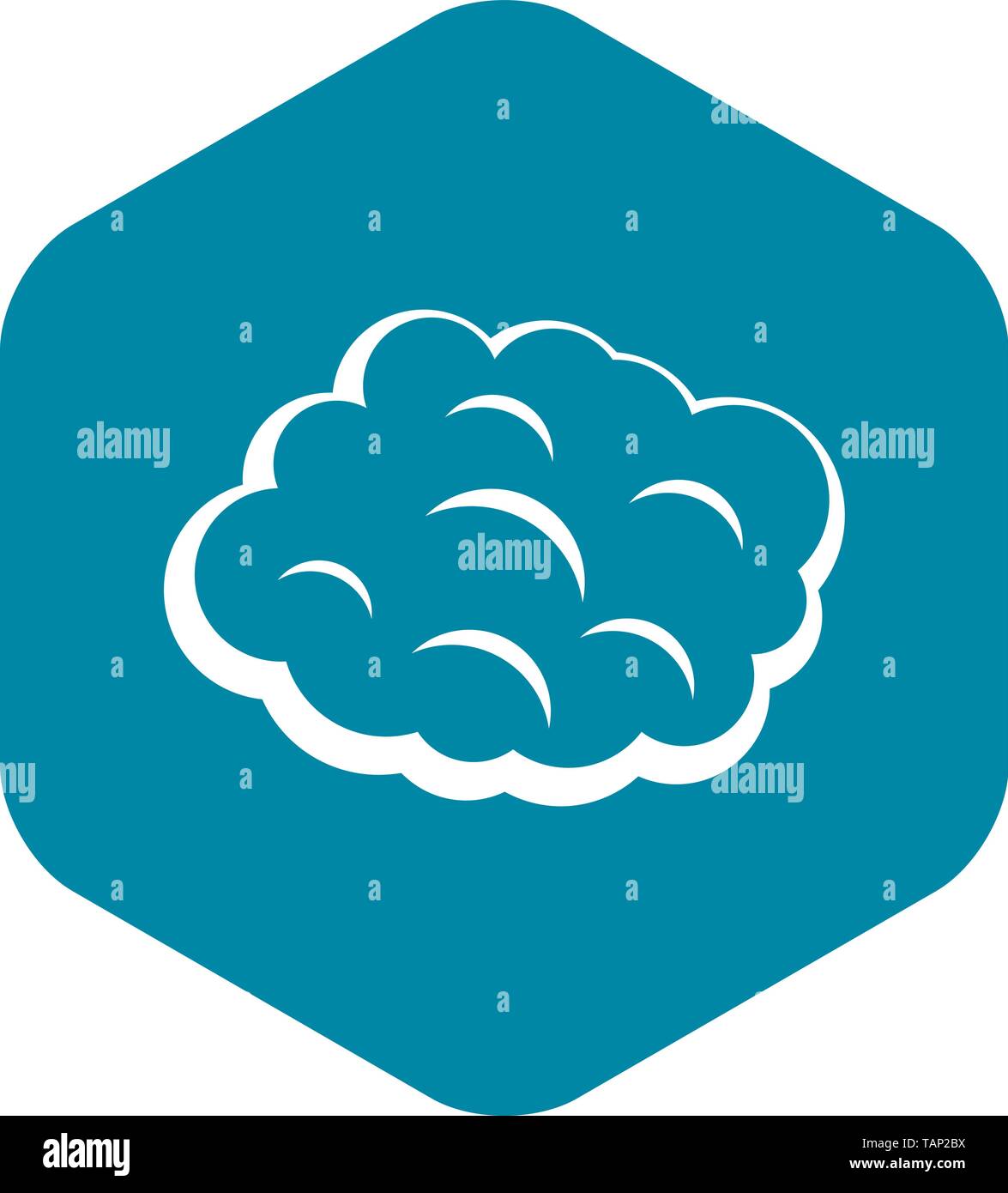 Round cloud icon, simple style Stock Vector Image & Art - Alamy