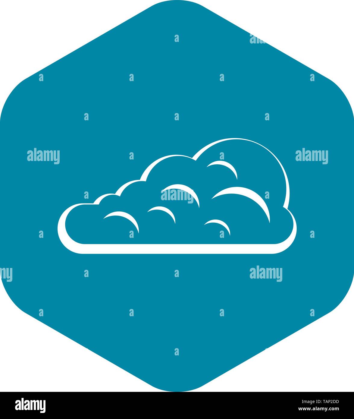 Cumulus cloud icon, simple style Stock Vector Image & Art - Alamy