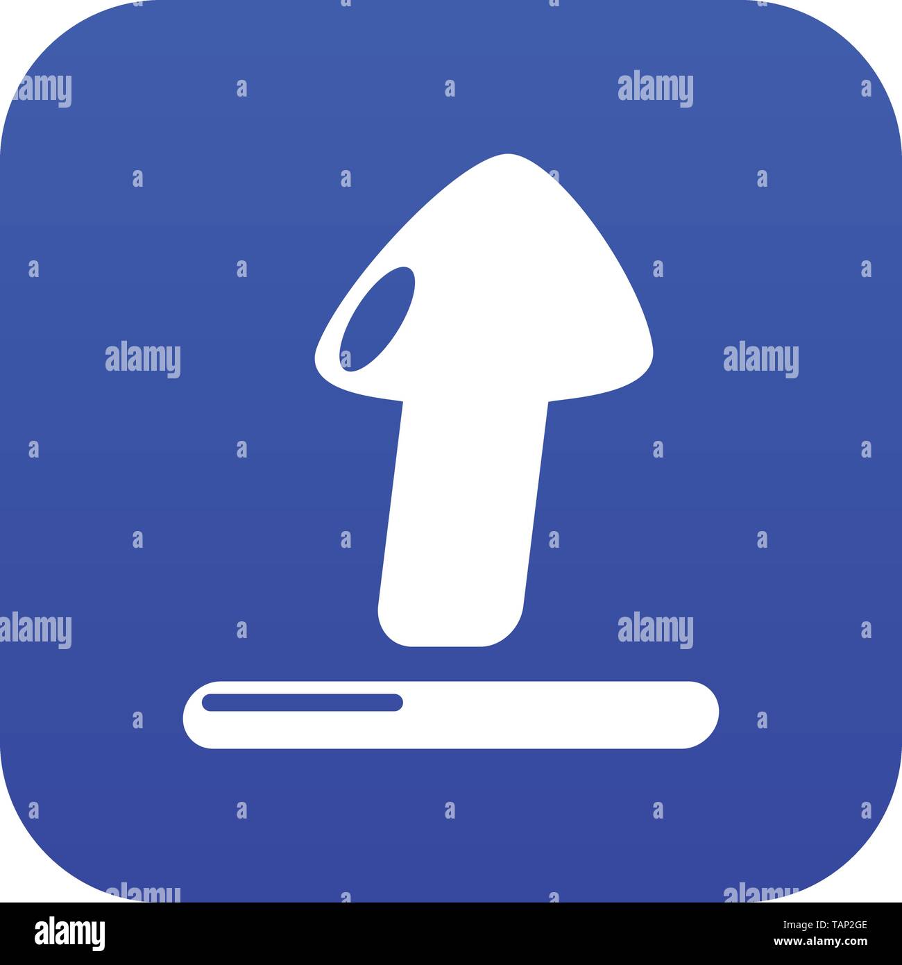 Upload icon blue vector Stock Vector Image & Art - Alamy