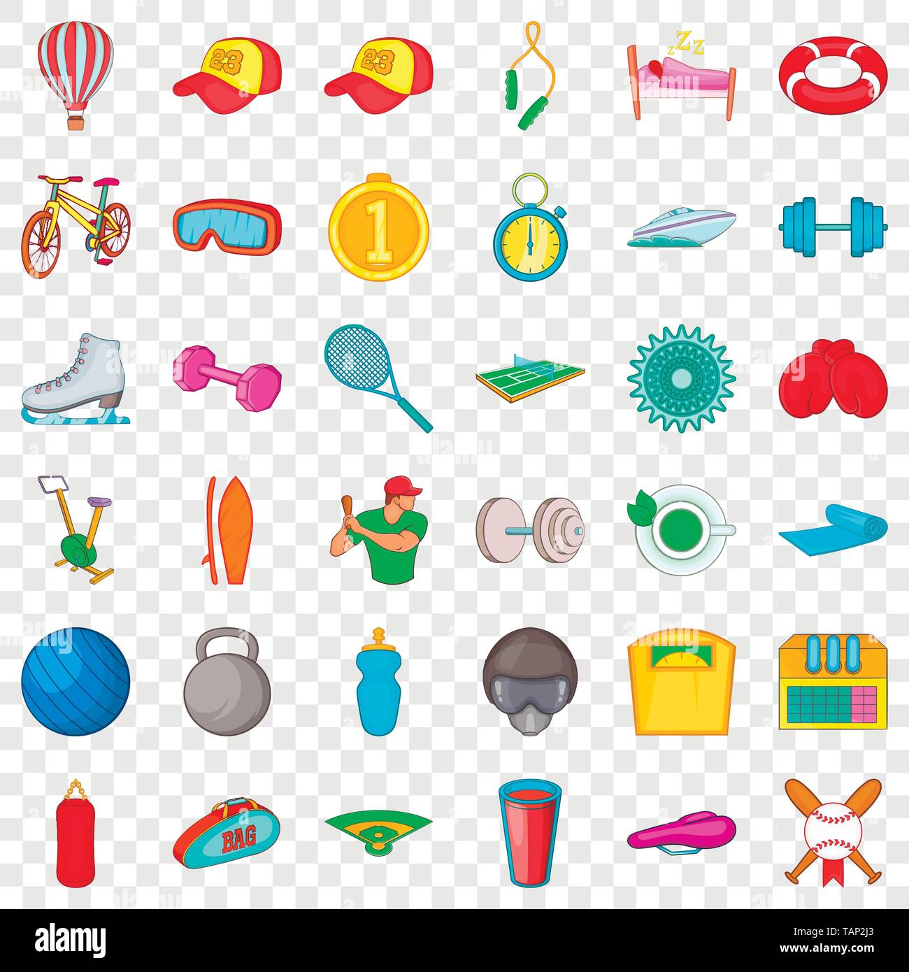 Training icons set, cartoon style Stock Vector Image & Art - Alamy