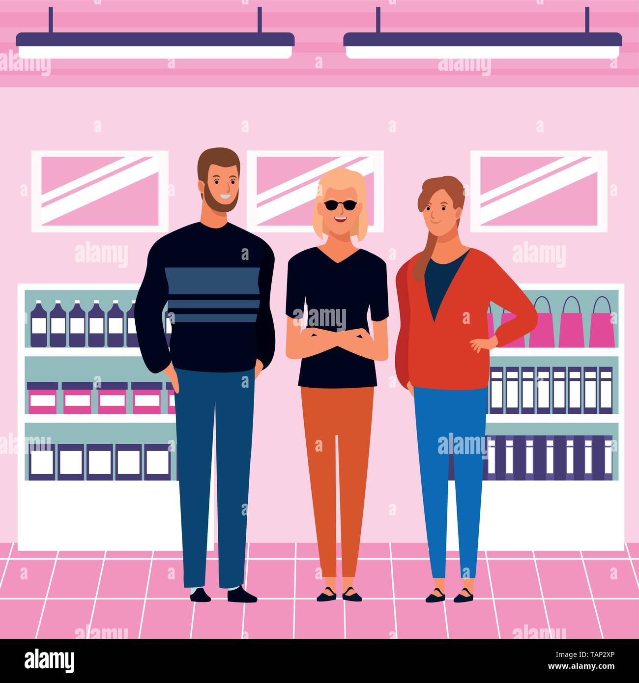 group of people avatar cartoon character Stock Vector Image & Art - Alamy