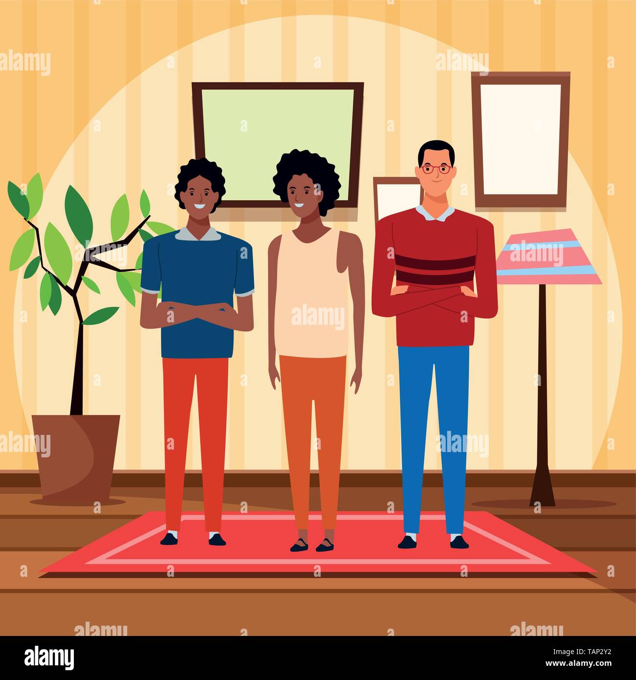 group of people avatar cartoon character Stock Vector Image & Art - Alamy