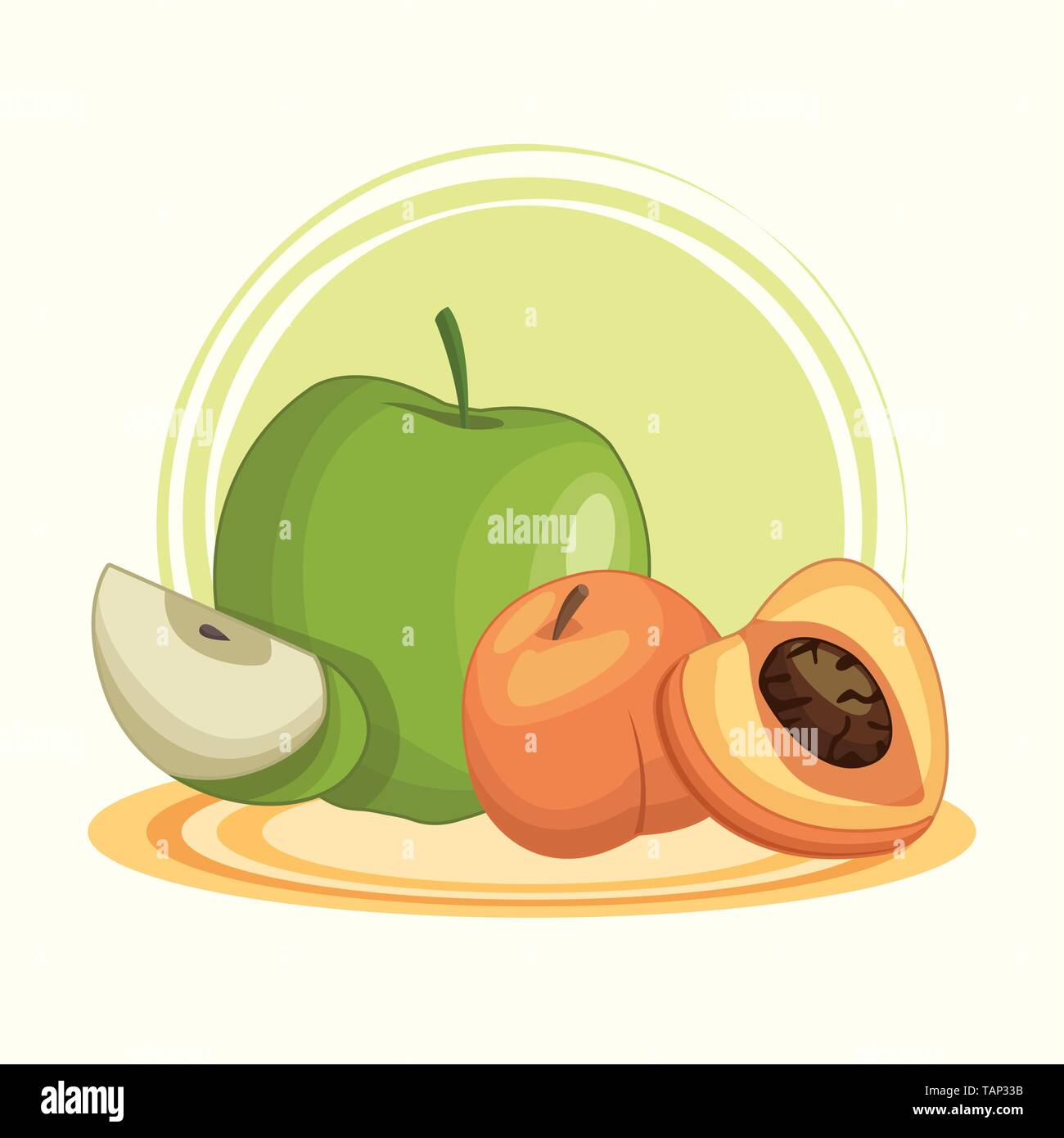 Delicious fruits cartoons Stock Vector Image & Art - Alamy