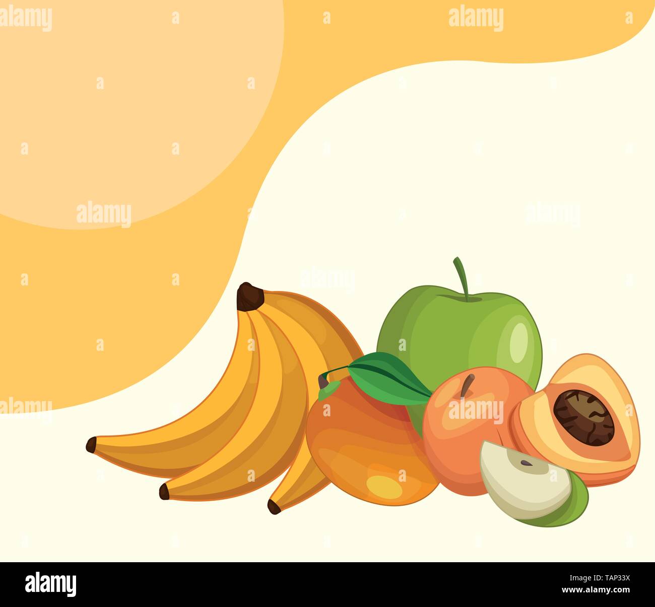 Delicious fruits cartoons Stock Vector Image & Art - Alamy