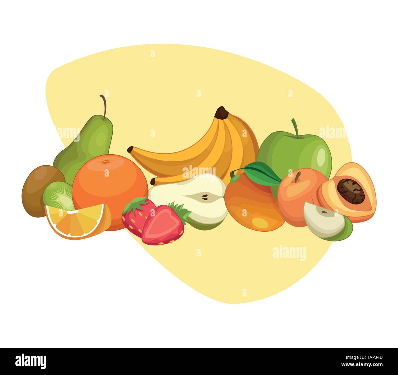 Fruits cartoons hi-res stock photography and images - Alamy