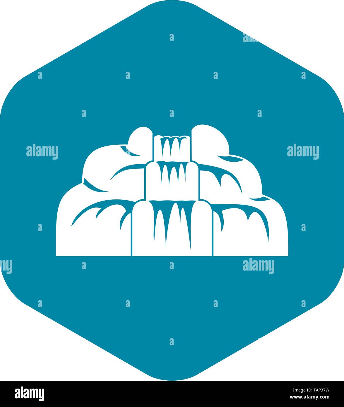 Waterfall icon, simple style Stock Vector Image & Art - Alamy