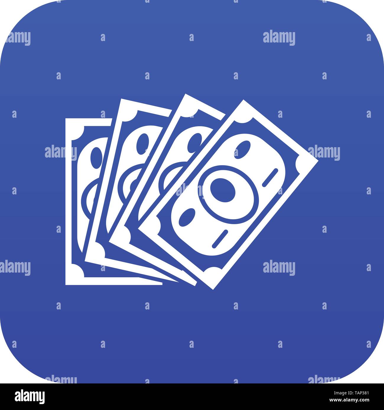 Money icon blue vector Stock Vector Image & Art - Alamy