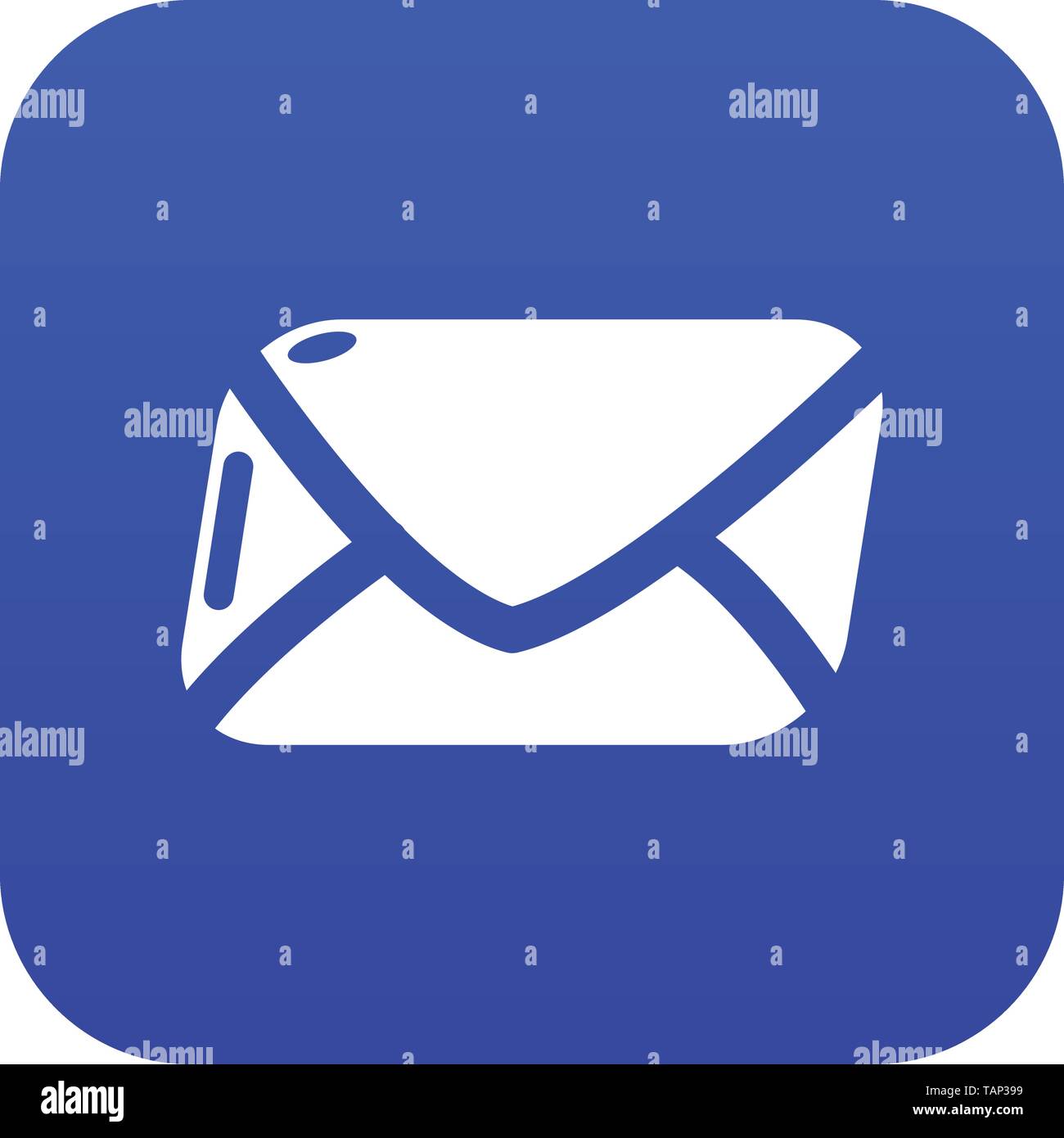 Mail icon blue vector Stock Vector Image & Art - Alamy