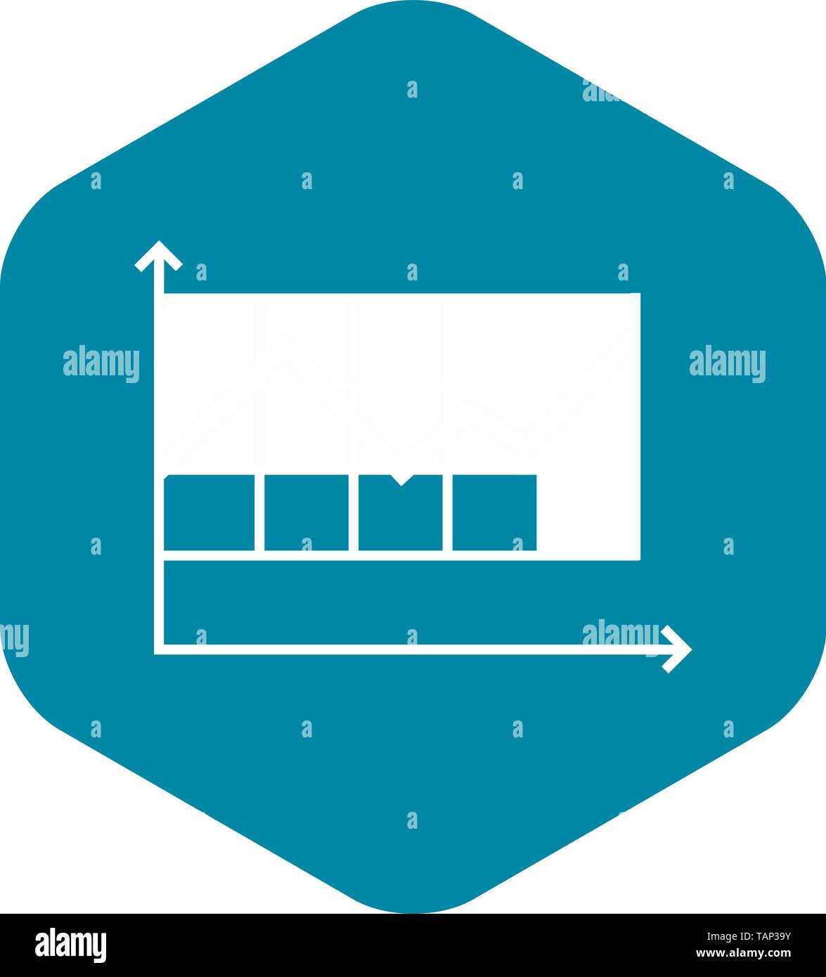 Graph icon, simple style Stock Vector Image & Art - Alamy