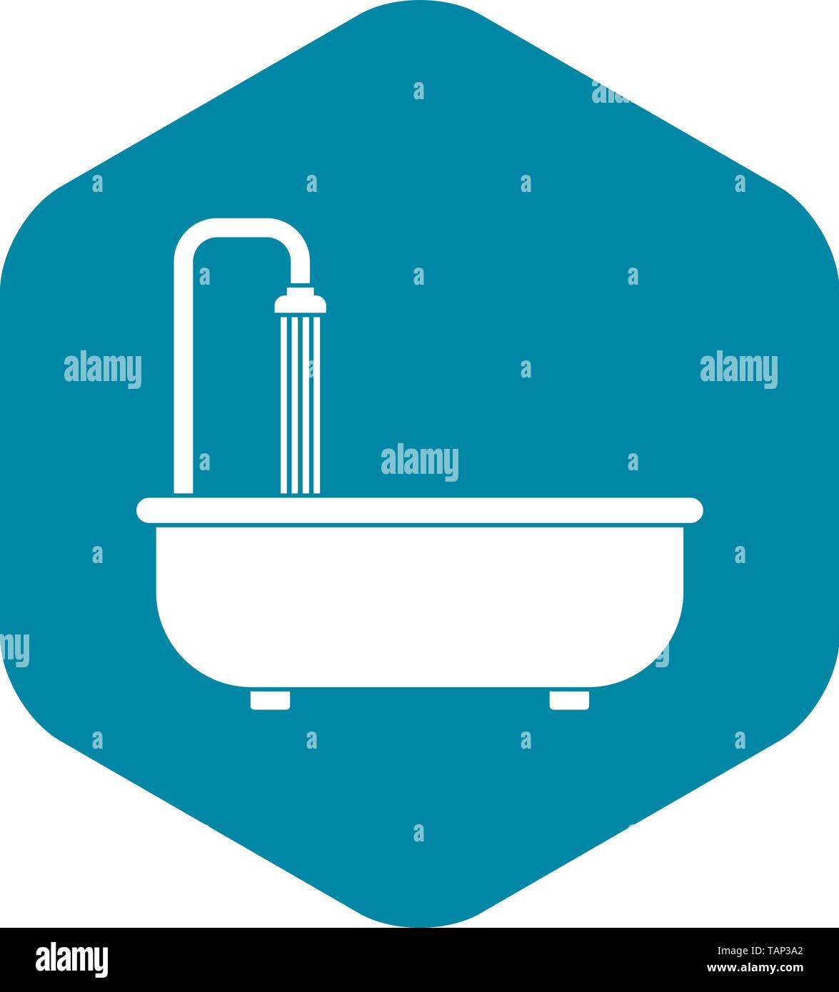 Bathroom icon, simple style Stock Vector Image & Art - Alamy