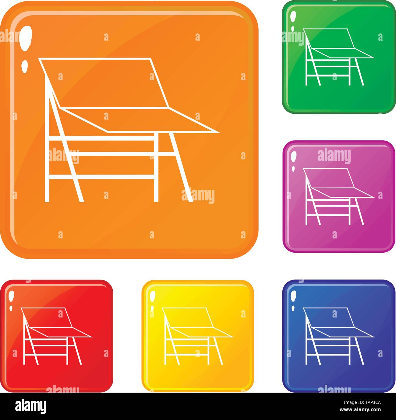 Blank portable screen icons set vector color Stock Vector Image & Art ...